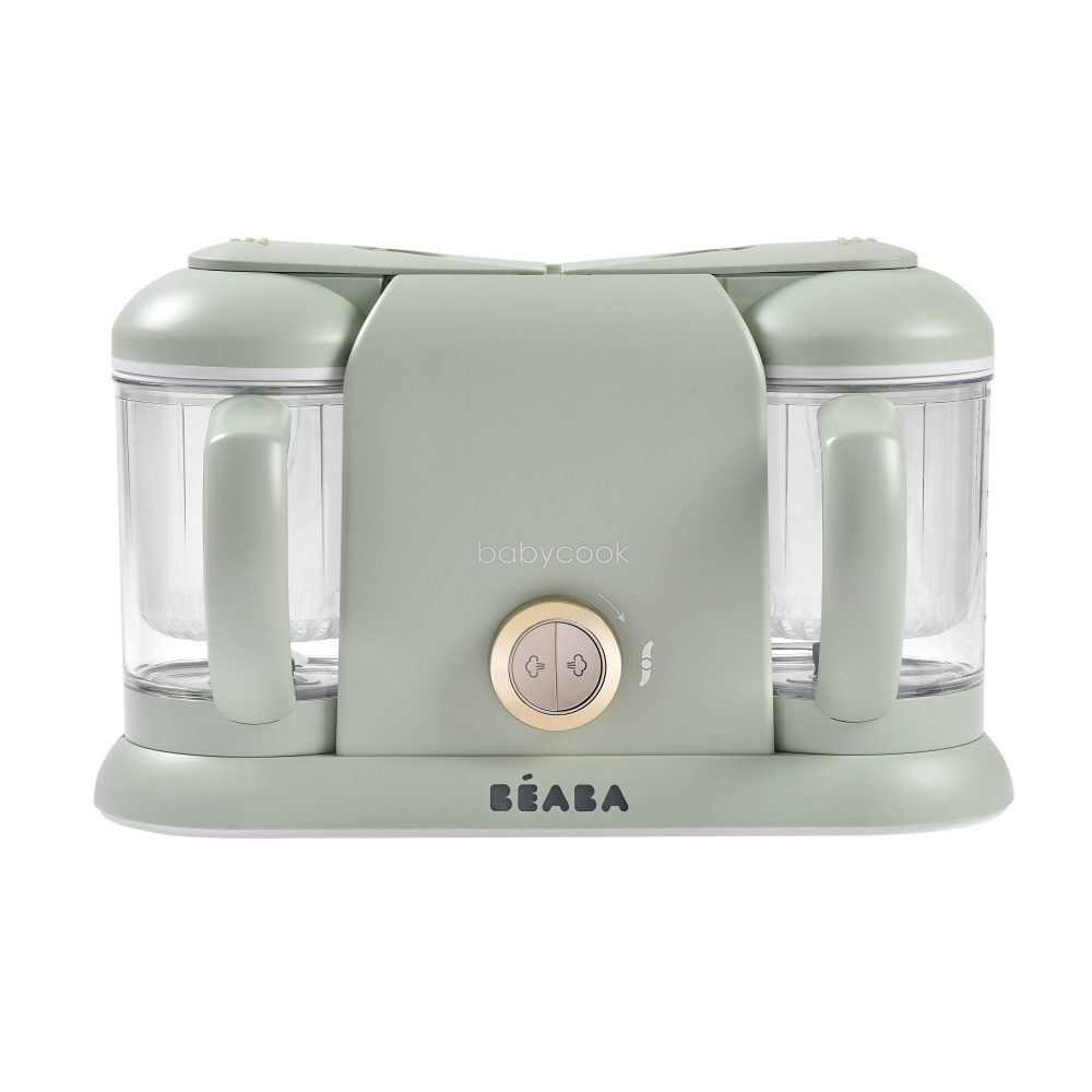 Robot cuiseur bébé babycook duo vert de gris de Beaba sur allobébé