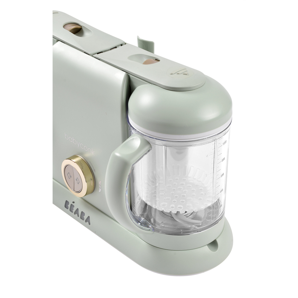 Robot cuiseur bébé babycook duo vert de gris de Beaba sur allobébé