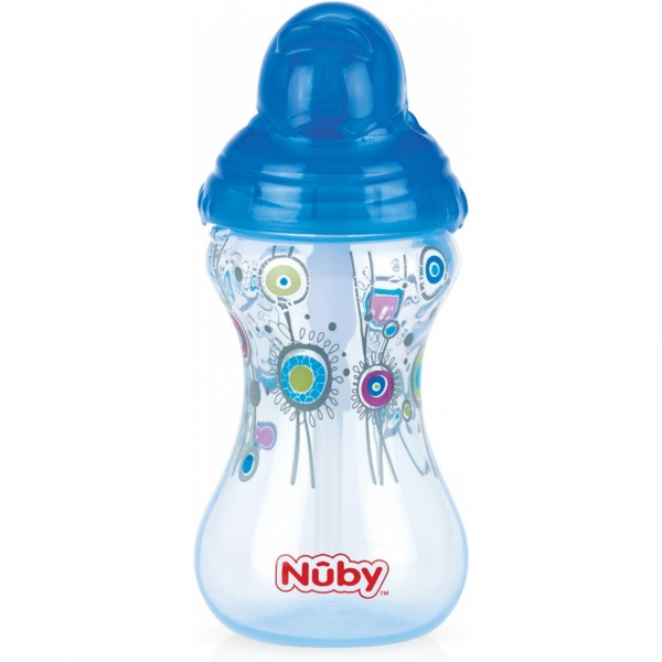 Gobelet anti goutte flip-it bleu de Nuby sur allobébé