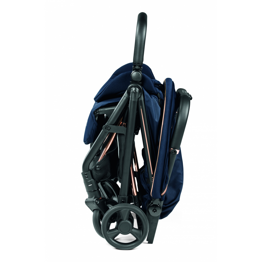 Poussette compacte selfie plus blue shine de Peg perego sur allobébé